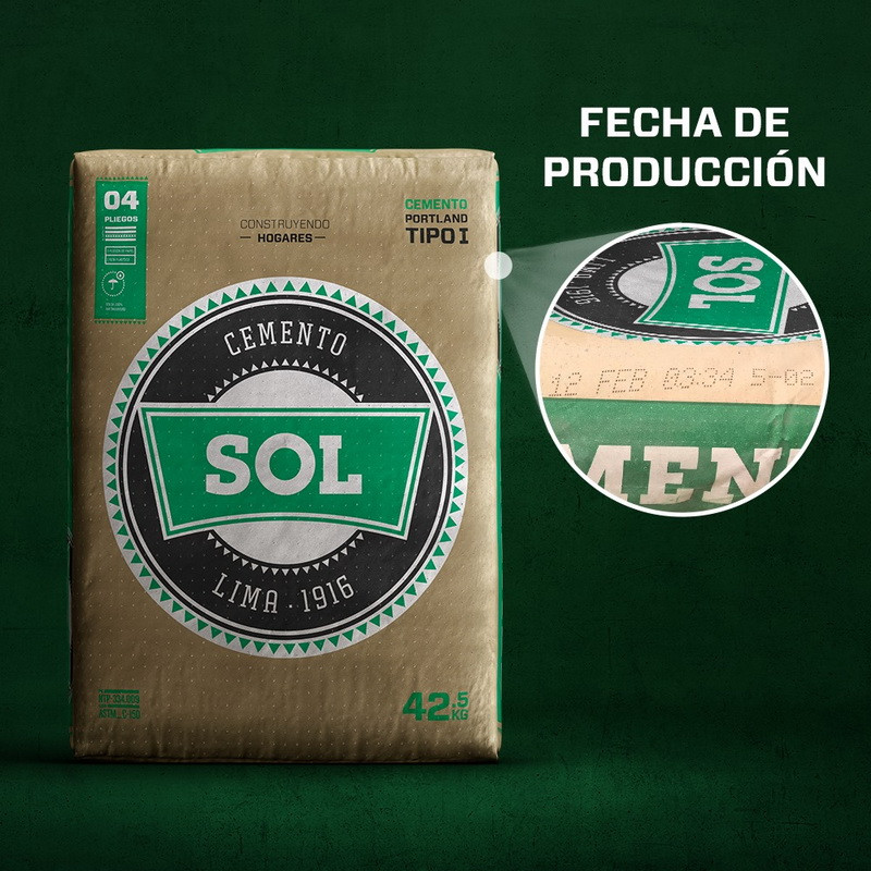 CEMENTO SOL PORTLAND TIPO I 42.5 KG